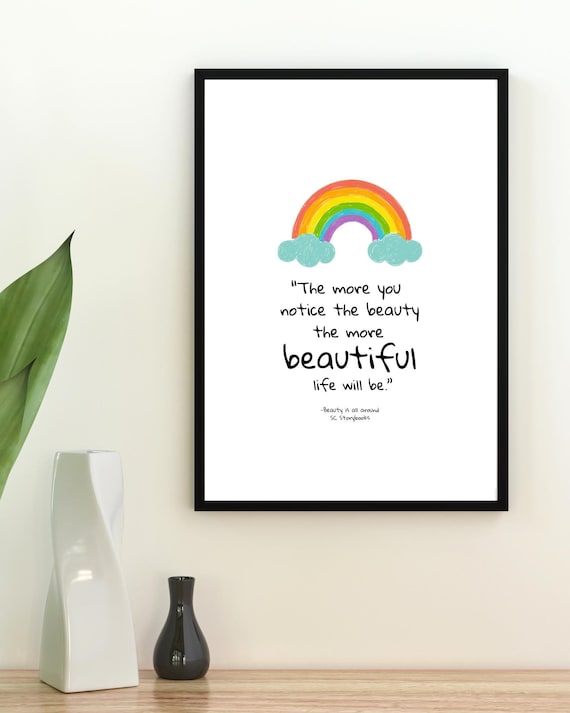 Rainbow Smile Quotes Greeting Card Smile – Amabel Books