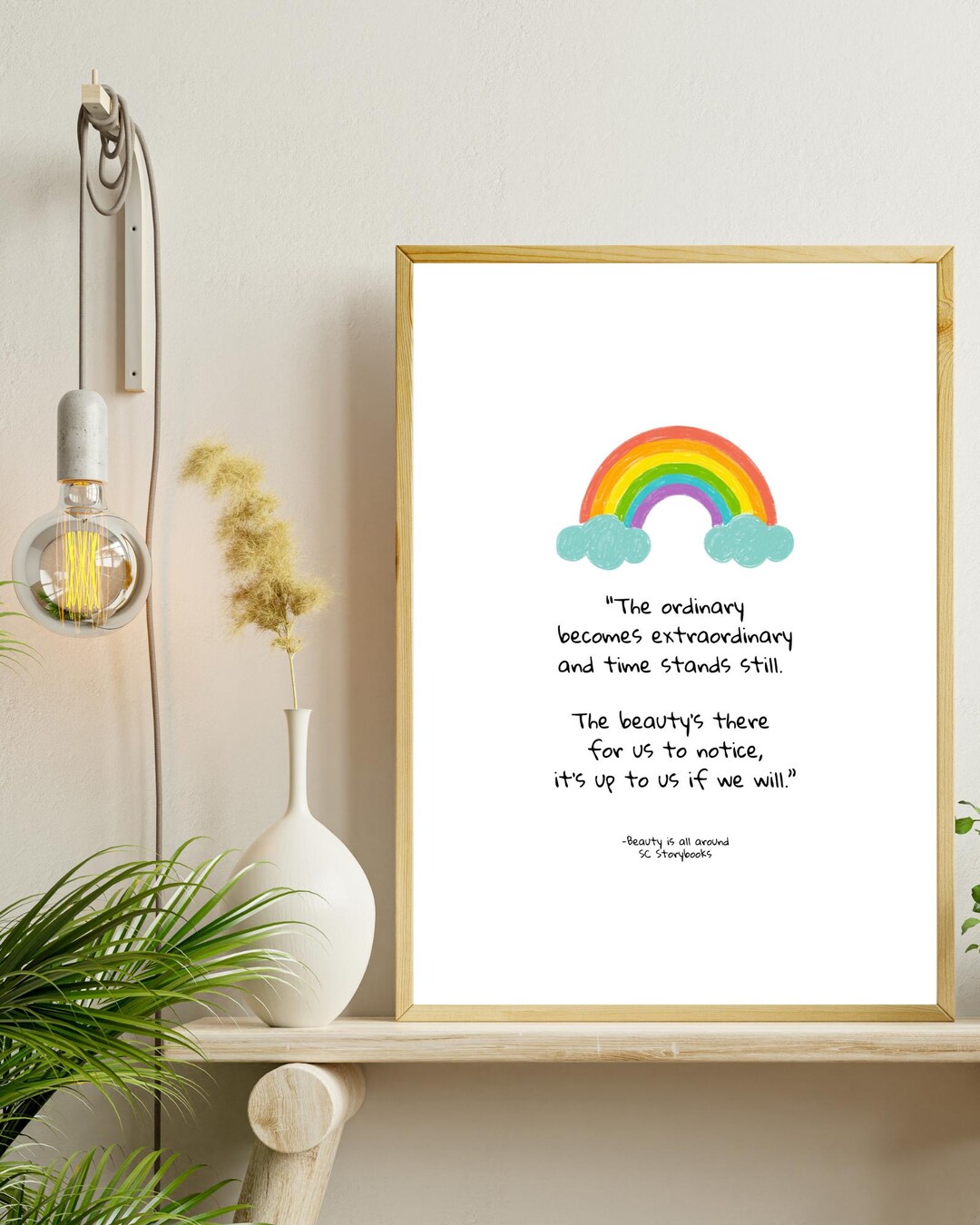 Rainbow Quotes Wall Art Prints Inspirational Rainbow Prints Wall Art ...