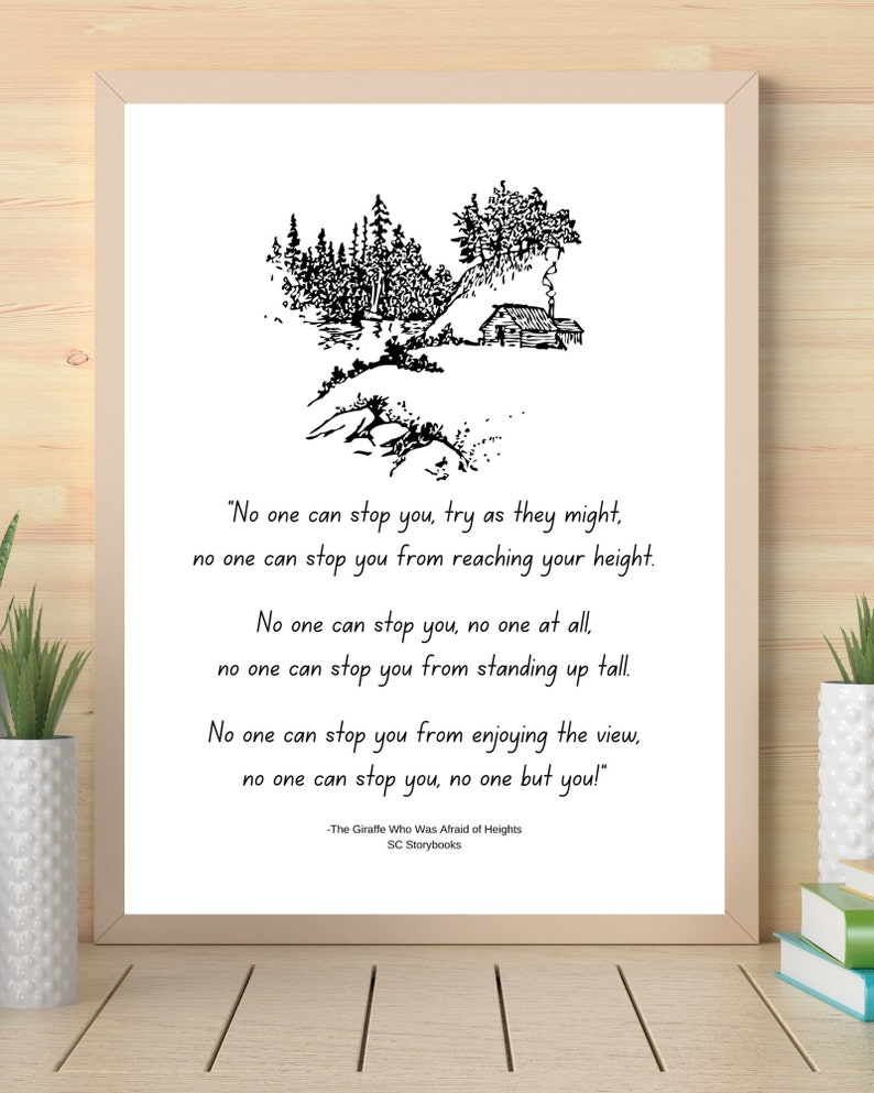 No One Can Stop You Poem With Mountain Forest, Inspirational Printable ...