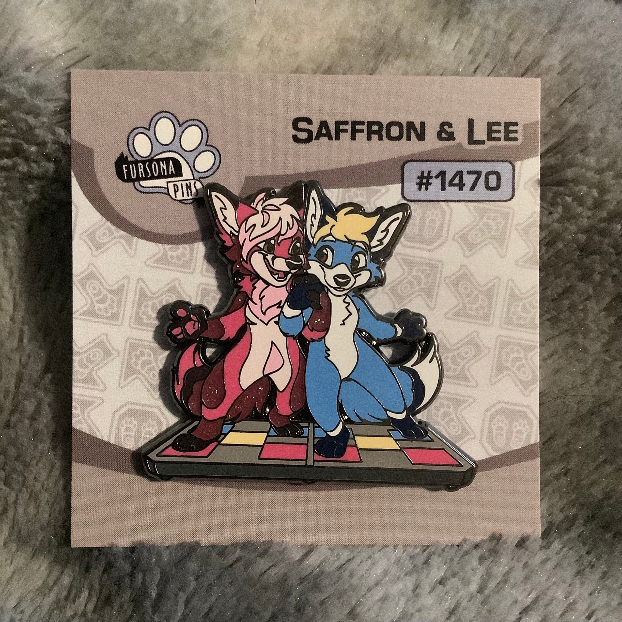 Fursona Pins #1470 Saffron & Lee Dancer Foxes - Etsy
