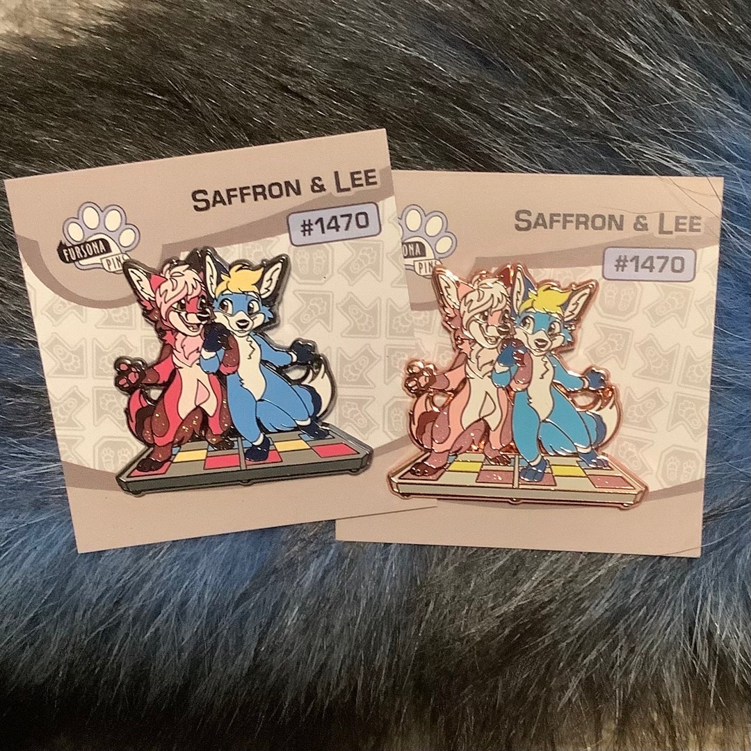 Fursona Pins #1470 Saffron & Lee Dancer Foxes - Etsy