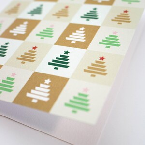 Variety of Geometric Christmas Cards | Set of 4 With Envelopes - Etsy