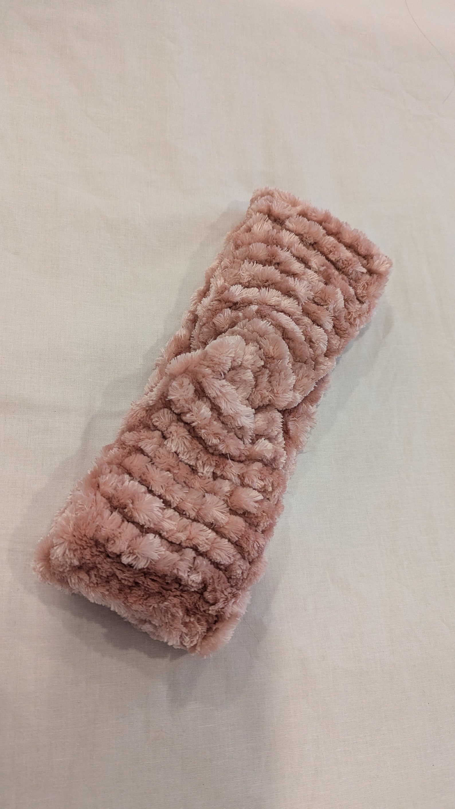 Fluffy Velvet Ribbed Reversible Ear Warmer/headband (hand Crocheted) - Etsy