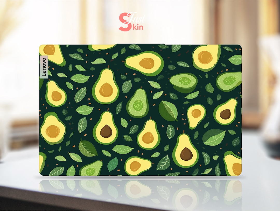 Lenovo Laptop Sticker Green Avocado Gift for Her Vinyl Sticker Fuitable ...