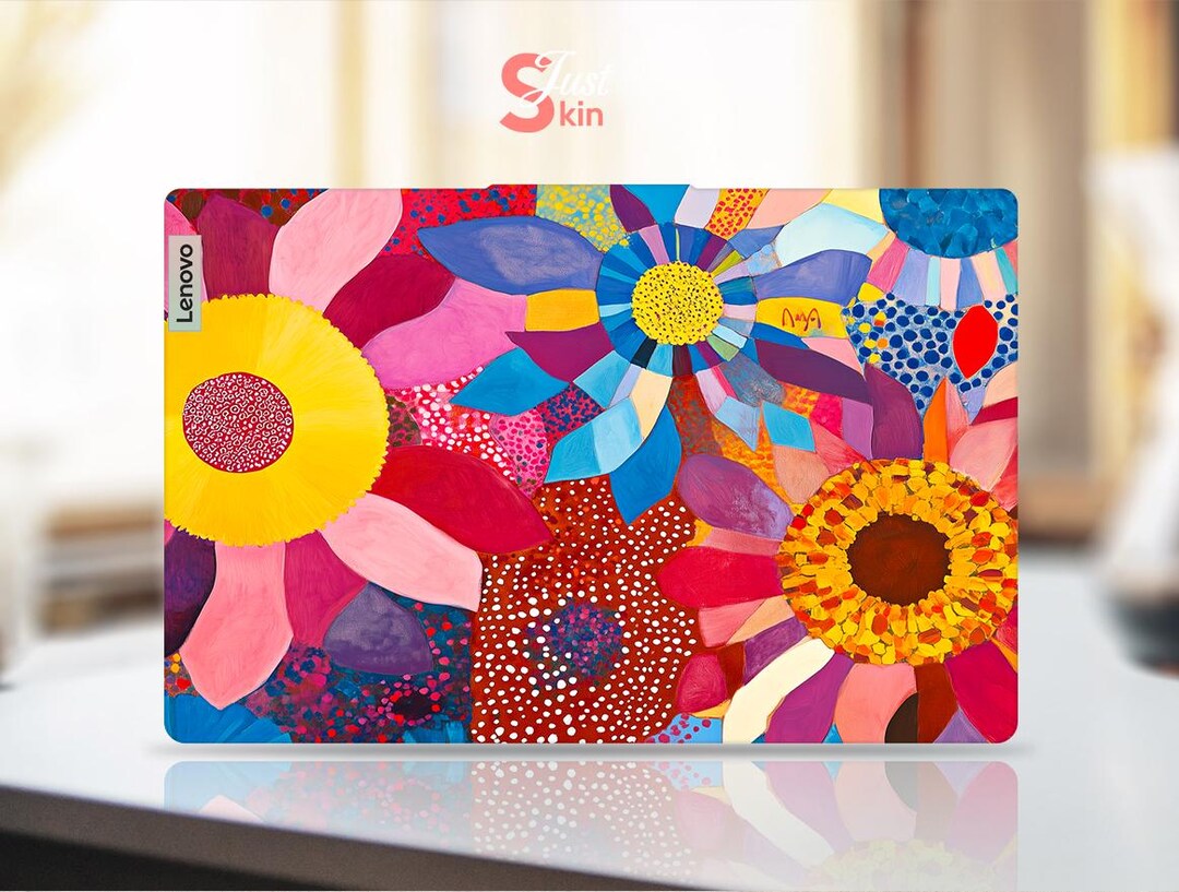 Lenovo Skin Protective Decal Cute Design Gift for Kids Pink Sunflower ...