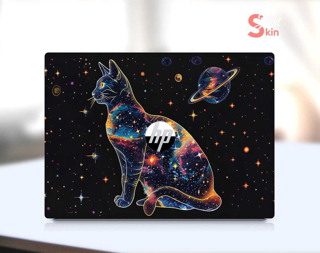 Hp Skin Laptop Sticker Gift for Friends Custom Cat Graphic Vinyl Decal ...