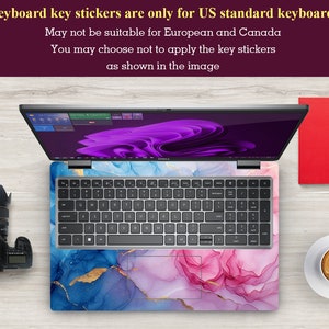 Dell Protective Skin Laptop Sticker Powder Blue Pattern Design Creates ...