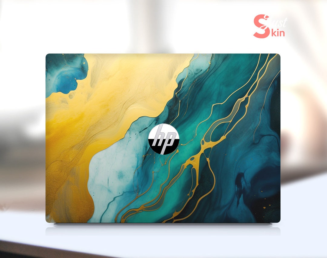 Custom Laptop Sticker,hp Accessories,personalization Gift Green Marble ...
