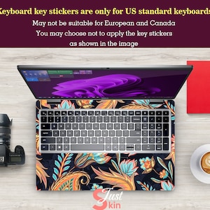 Hp Laptop Skin,hp Envy X360 Custom Skin,personalized Flowers Vinyl ...