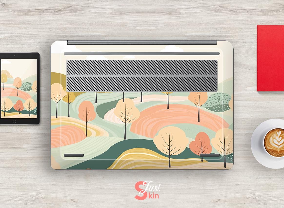 Dell Computer Sticker Custom Personalized Oil Painting Tree Gift ...
