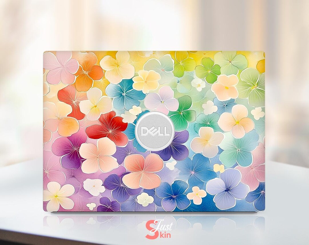Dell Computer Stickers Custom Small Flower Stickers Custom Gift Vinyl ...