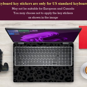 Laptop Stickers, Gray Leopard Print Pattern Ultra-thin Skin Scratch ...