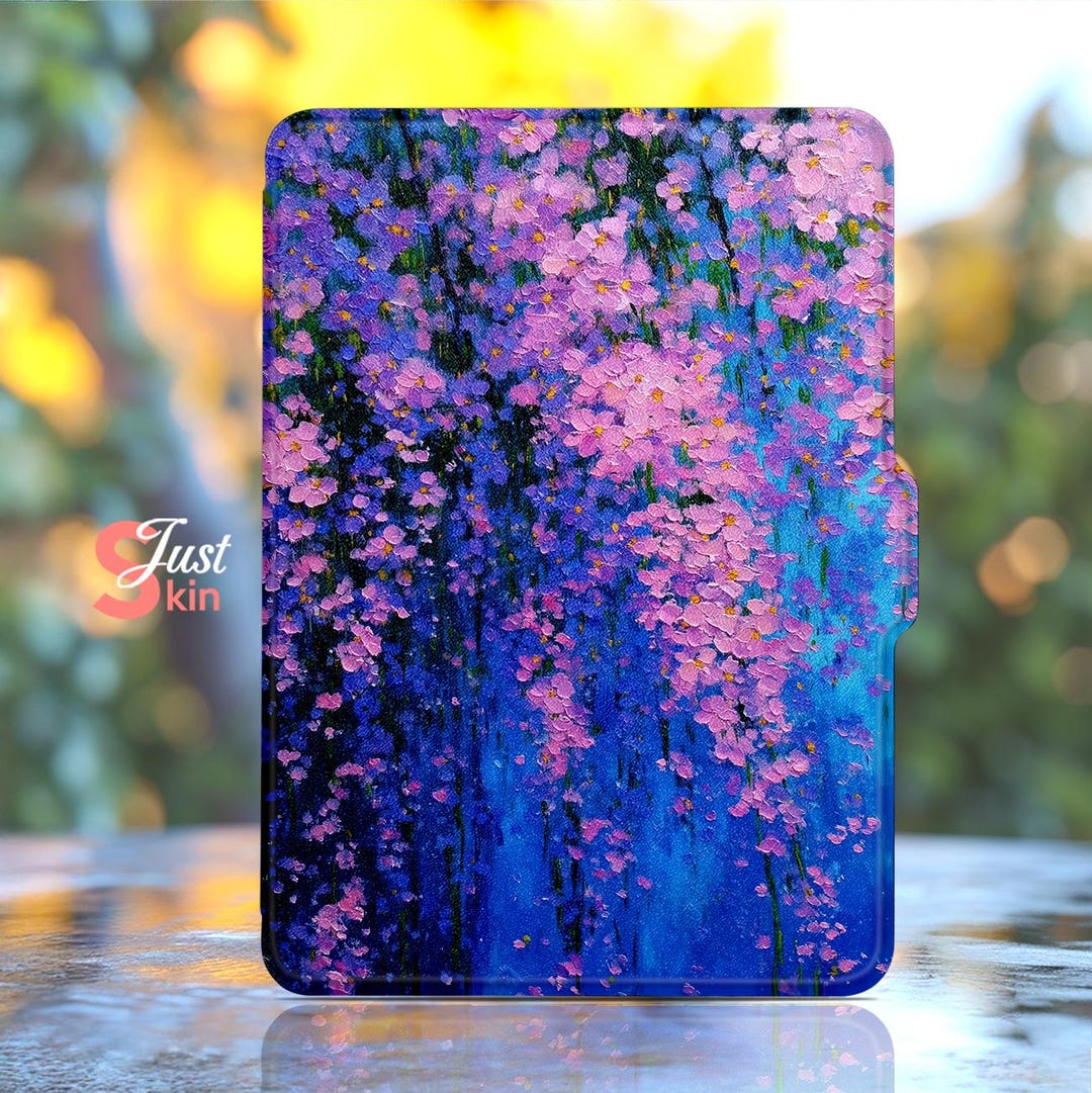 Kobo Clara Bw Pink Flower Blue River Protective Case, Made of Soft ...