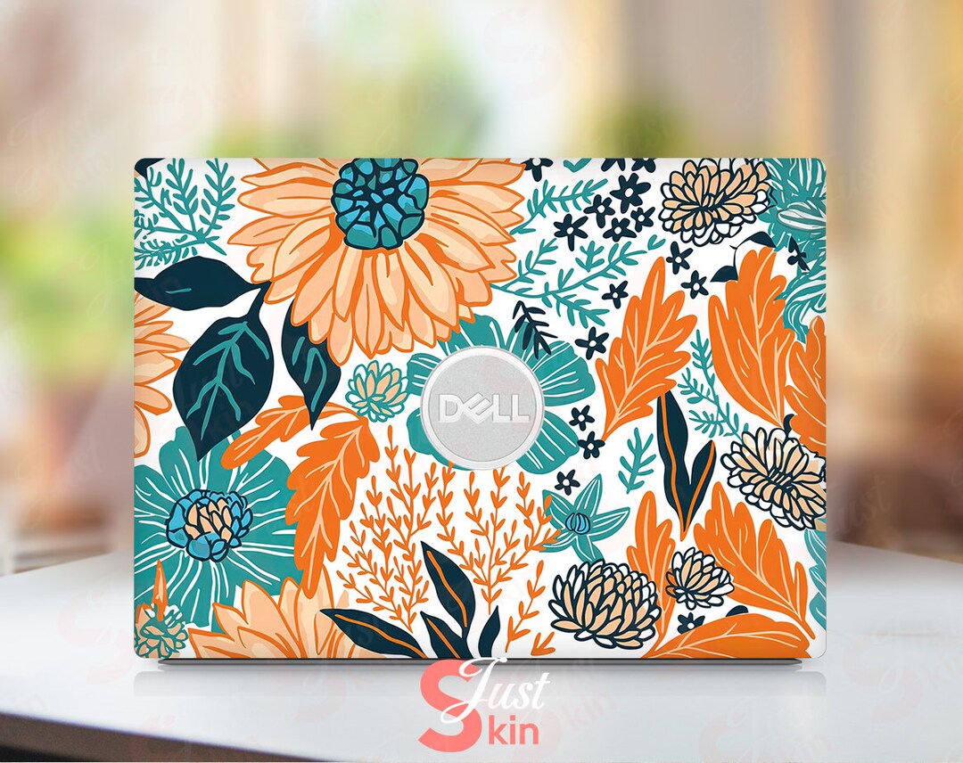 Dell Laptop Xps Skin Stickers Personalization Gift Orange Aesthetic ...