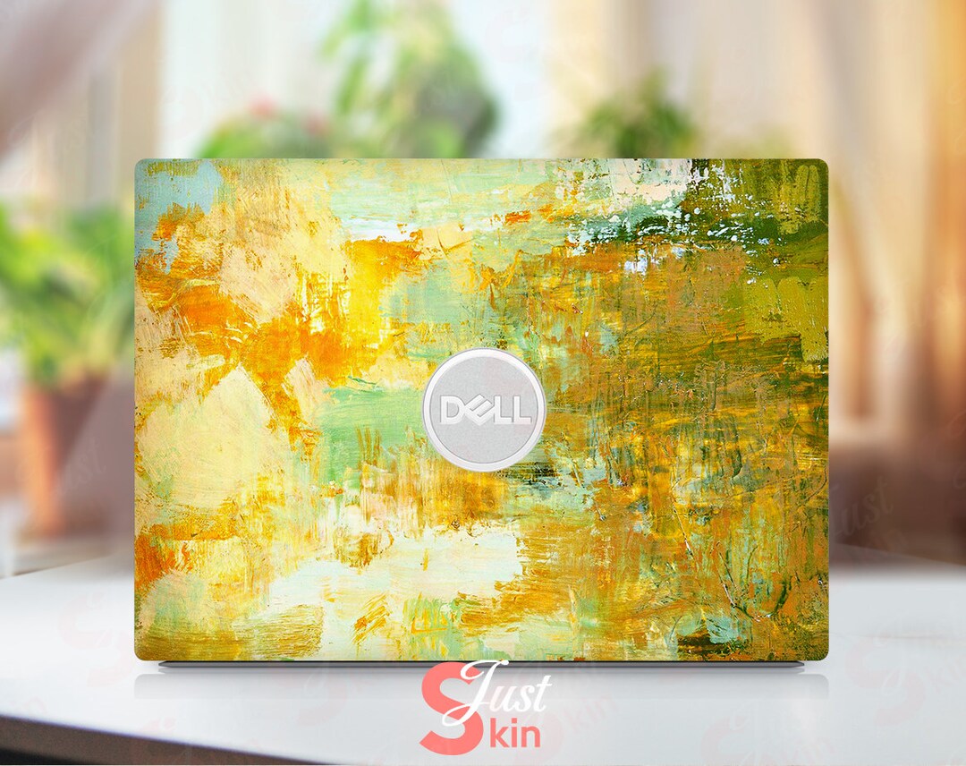 Skin Laptop Dell 15 Pre-cut Full Coverage Abstract Oil Painting Vinyl ...