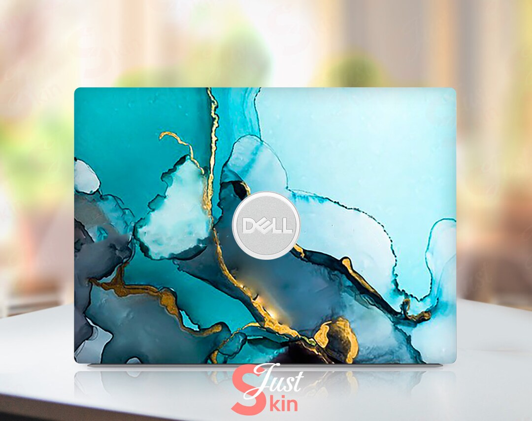 Dell Laptop Skin,vinyl Wrap for Laptop,customizable Green Cool Marble ...