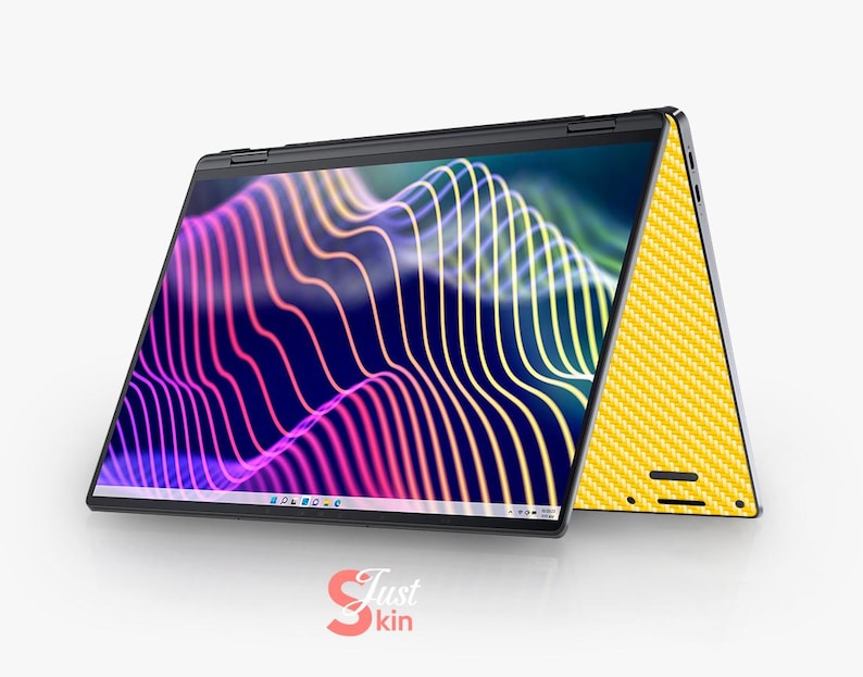 Lenovo Laptop Decal Carbon Fiber Solid Color Design Gold Red Green ...