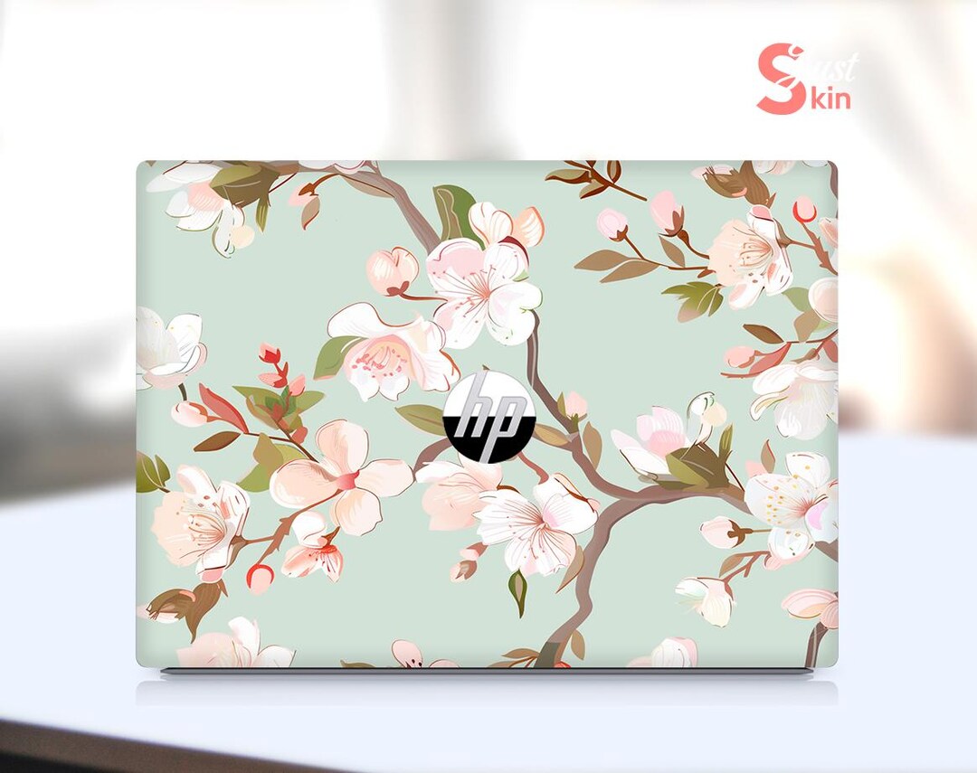 HP Laptop Sticker Custom Cute Flower Pattern Vinyl Decal for Spectre ...