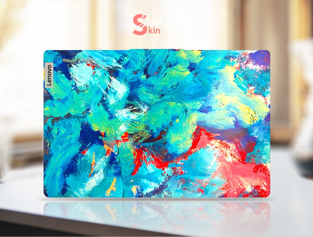 Lenovo Skin, Customization Vinyl Sticker, Personalized Green Rendering ...