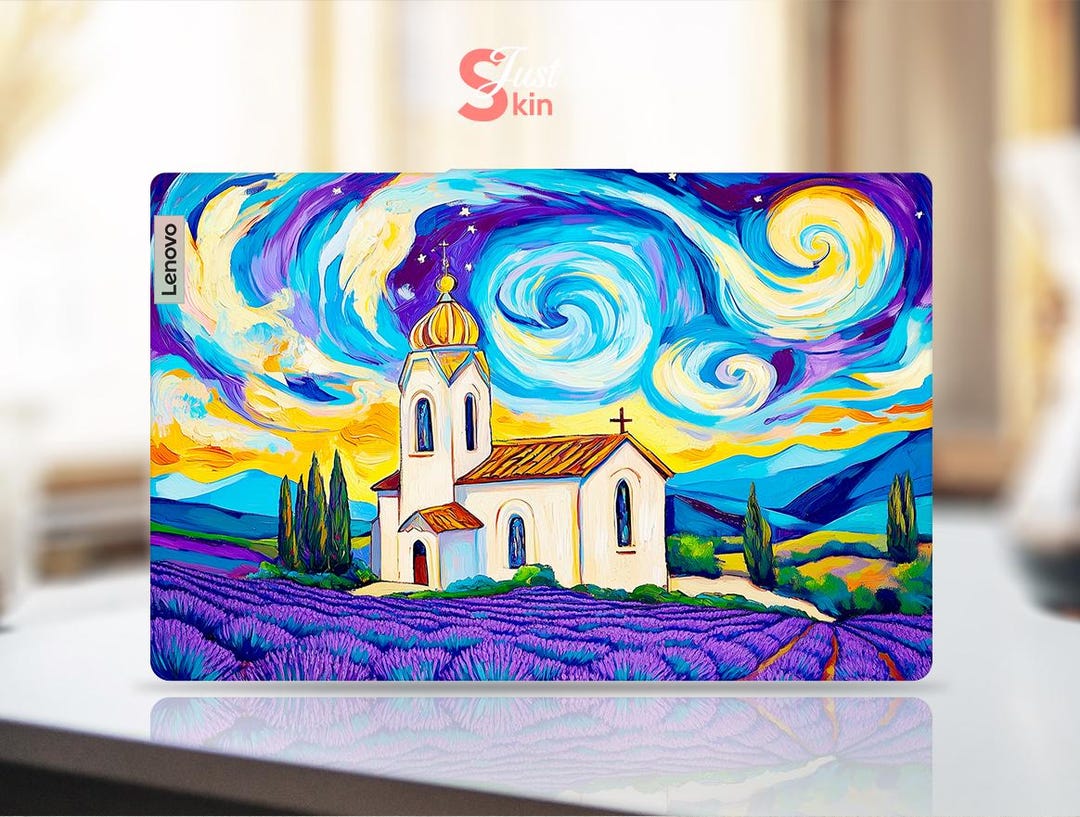 Lenovo Laptop Skin Protective Film Holiday Gift Oil Painting Castle ...