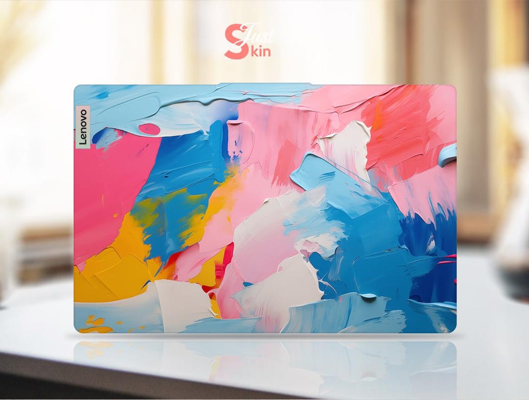 Lenovo Computer Skin Personalized Powder Blue Oil Painting Gift ...