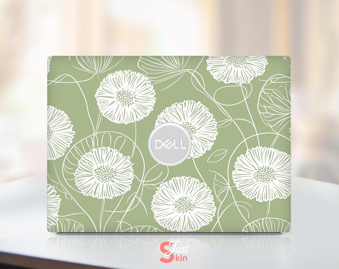 Dell XPS Laptop Sticker Custom Flower Pattern Personalized Gift for ...