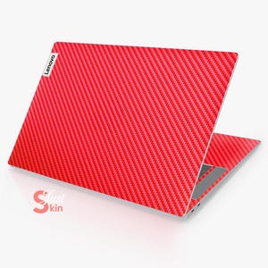 Lenovo Laptop Decal Carbon Fiber Solid Color Design Gold Red Green ...