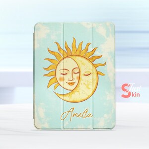 Tenth Gen iPad Case Moon and Sun Conjunction Custom Name iPad Case for ...