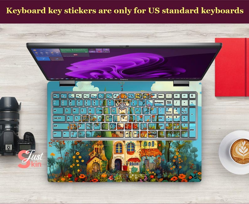 Dell Laptop Sticker Abstract Tree House Pattern Custom Personalized ...