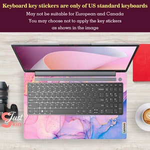 Lenovo Legion 5 Laptop Skin Pre-cut Personalized Gift Colored Marble ...