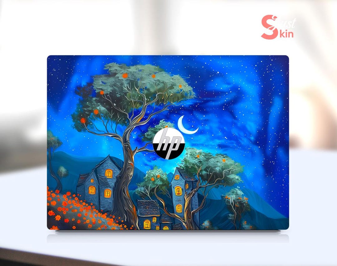 HP Laptop Protective Film Personalized Night Tree Pattern for Spectre ...