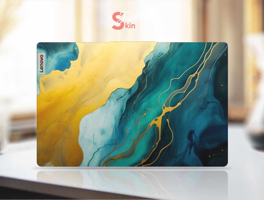 Laptop Sticker, Lenovo Accessories, Customizable Gift Cool Marble Vinyl ...