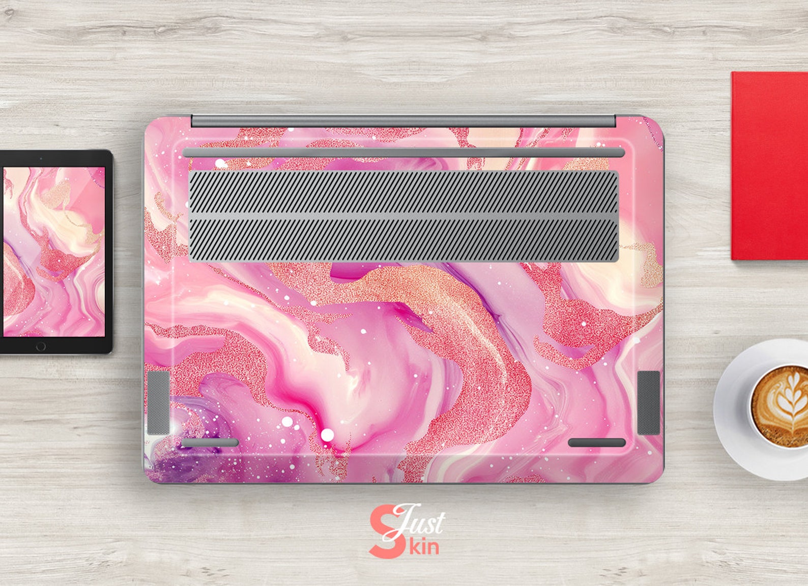 HP Laptop Skin Pink Pattern Design Unique Valentine's Day Gift Vinyl ...