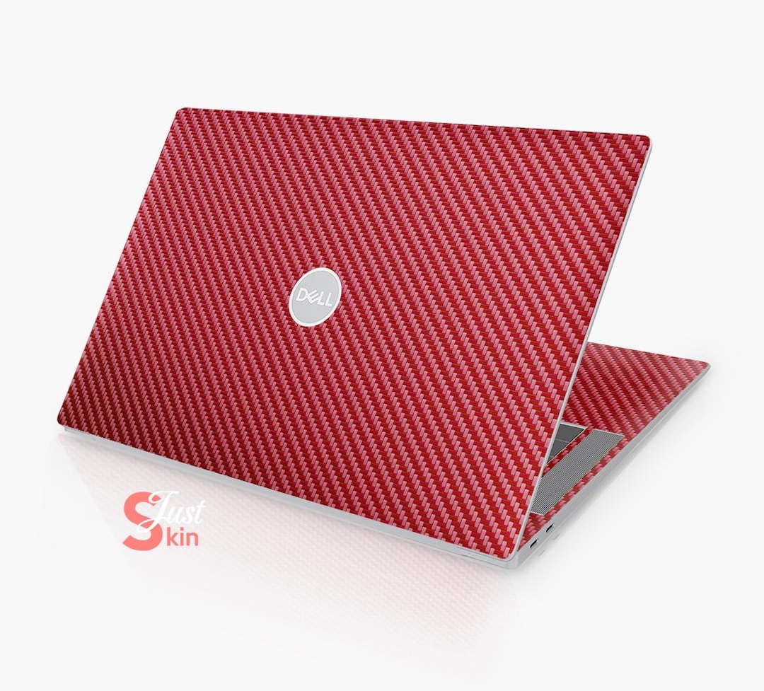 Dell Laptop Fiber Red Decal Custom Personalized Solid Color Design ...