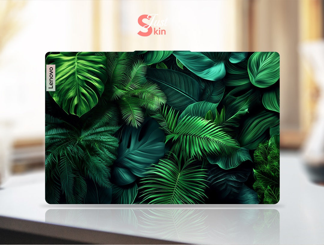 Lenovo Laptop Sticker Custom Anniversary Gift Green Plant Design Vinyl ...