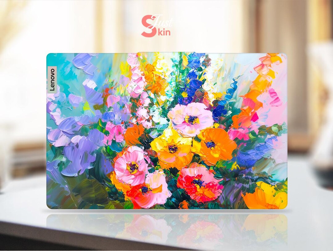 Lenovo Laptop Sticker Colorful Abstract Oil Painting Pattern ...