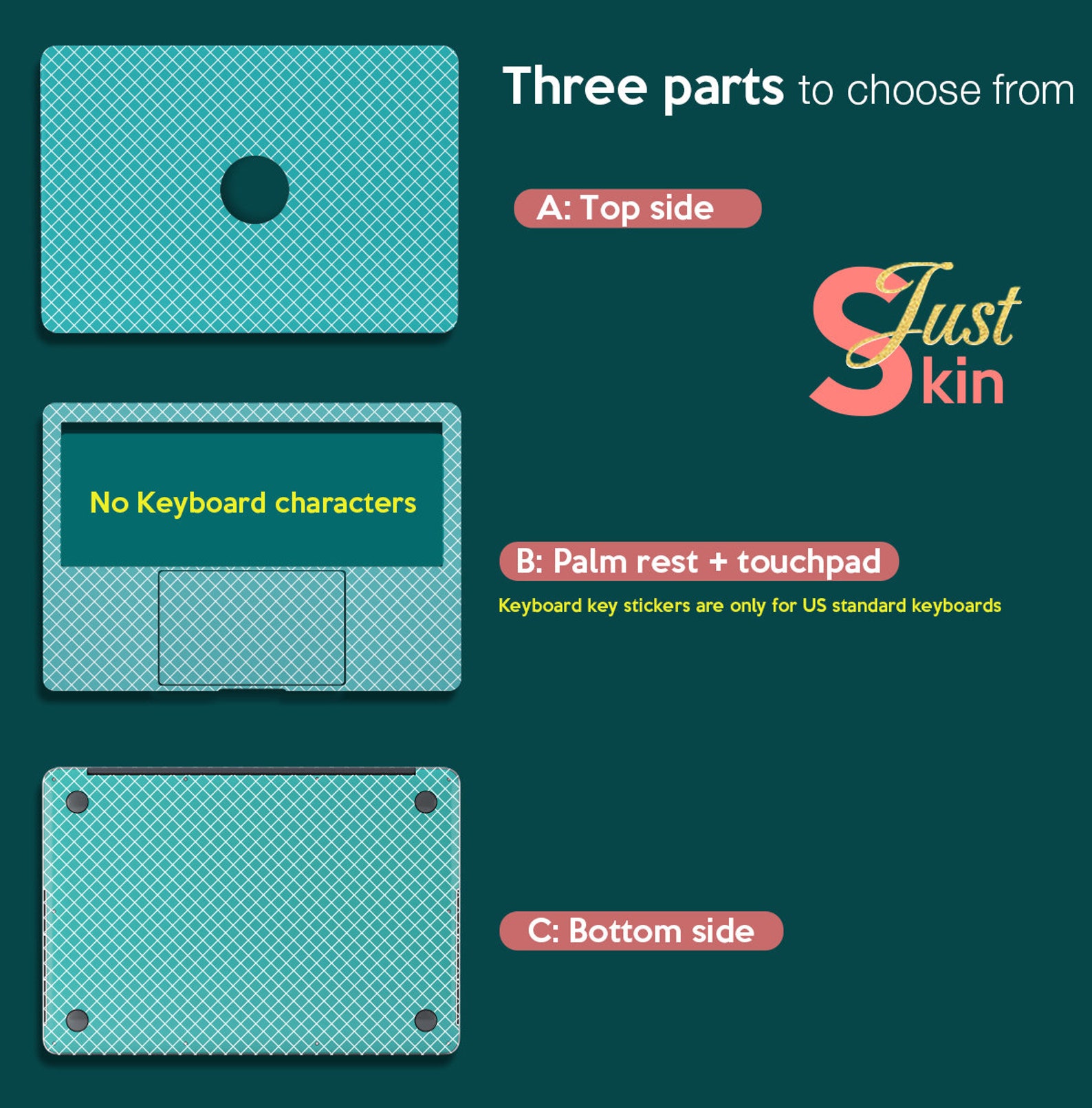 Dell Protective Skin Laptop Sticker Powder Blue Pattern Design Creates ...