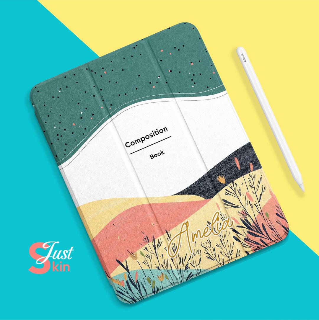 Composition Book Style iPad Accessories iPad Case Rubber Cover for Pro ...