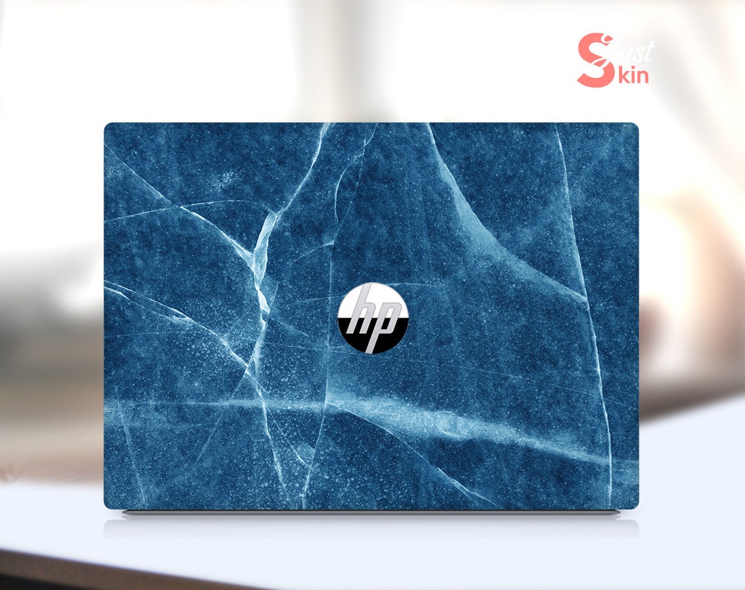 Hp Stream Skin, Personalized Distinctive Blue Ice Crack Design Cool ...