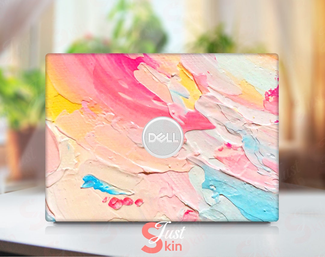 Dell Notebook, Protectant Skin, Pink Paiting Design, Couple Gift Ideas ...