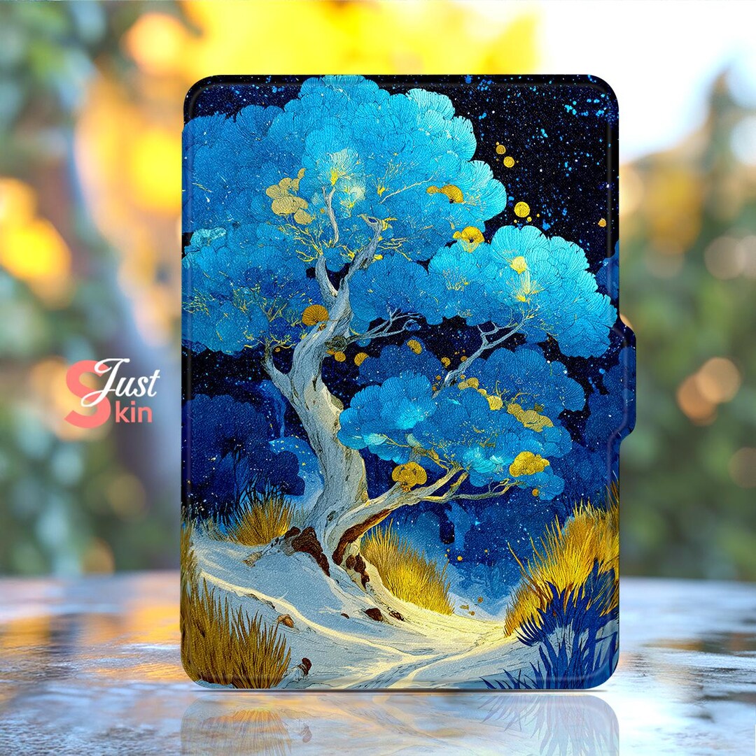 Kindle Cover Gadgets Blue Glowing Tree Design, Perfect as a ...