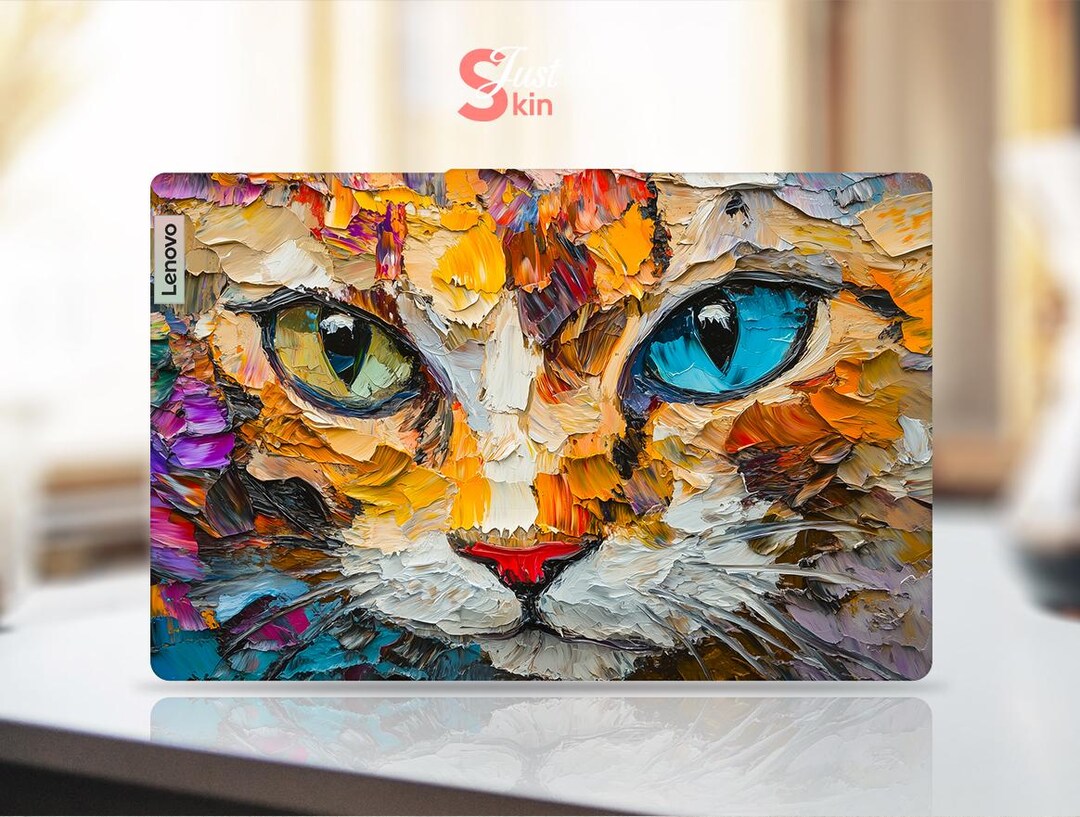 Lenovo Laptop Skin Cool Cat Customizable Vinyl Decal for Legion Yoga ...