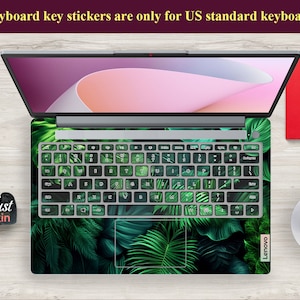 Lenovo Laptop Sticker Custom Anniversary Gift Green Plant Design Vinyl ...