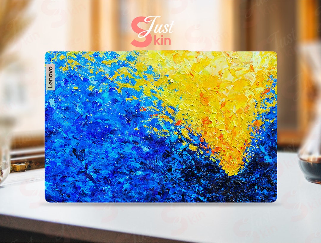 Lenovo Laptop Skin Pre-cut Personalized Gift Abstract Painting Vinyl ...