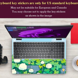 Dell Computer Stickers Custom White Cat Pattern Gift for Girlfriend ...