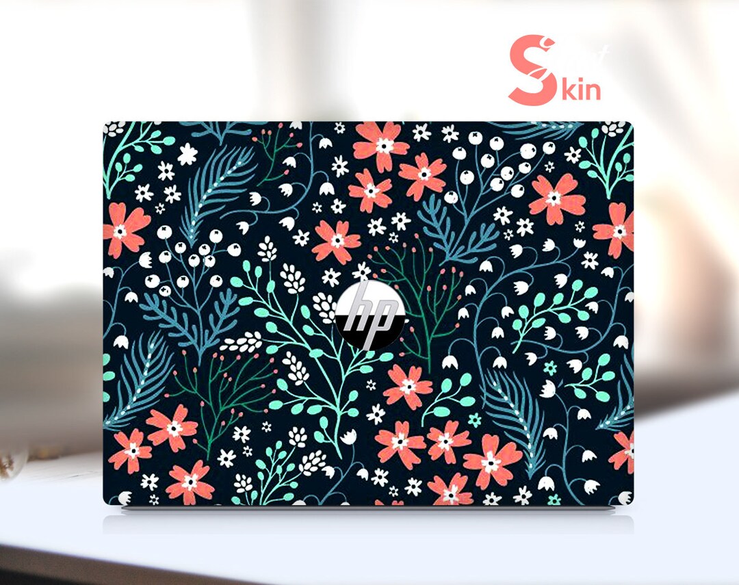 Hp Laptop Skin,hp Omen Custom Skin,personalized Flowers Vinyl Decal for ...