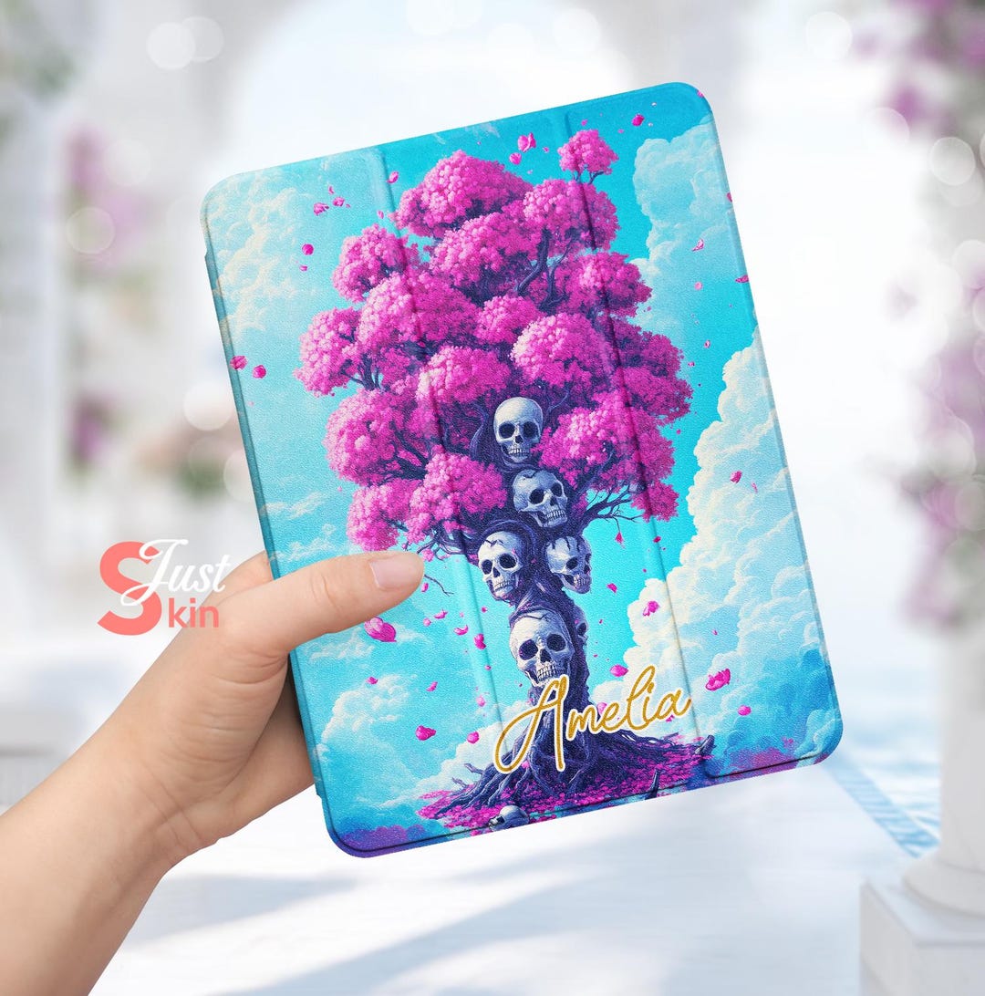 Weird Skeleton Absurd Beauty iPad Case Novelty iPad Cover Folding Case ...