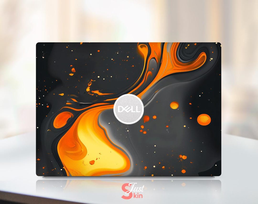 Dell Laptop Skin Protective Decal Unique Gift for Him Abstract Black ...