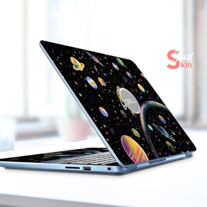 Dell Computer Sticker Custom Personalized Colorful Planet Design Gift ...