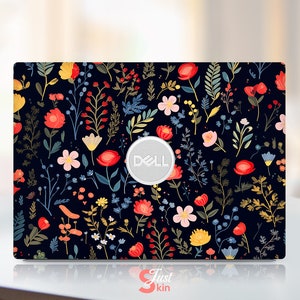 Dell Laptop Decal Small Flower Pattern Custom Skin Customizable Vinyl ...
